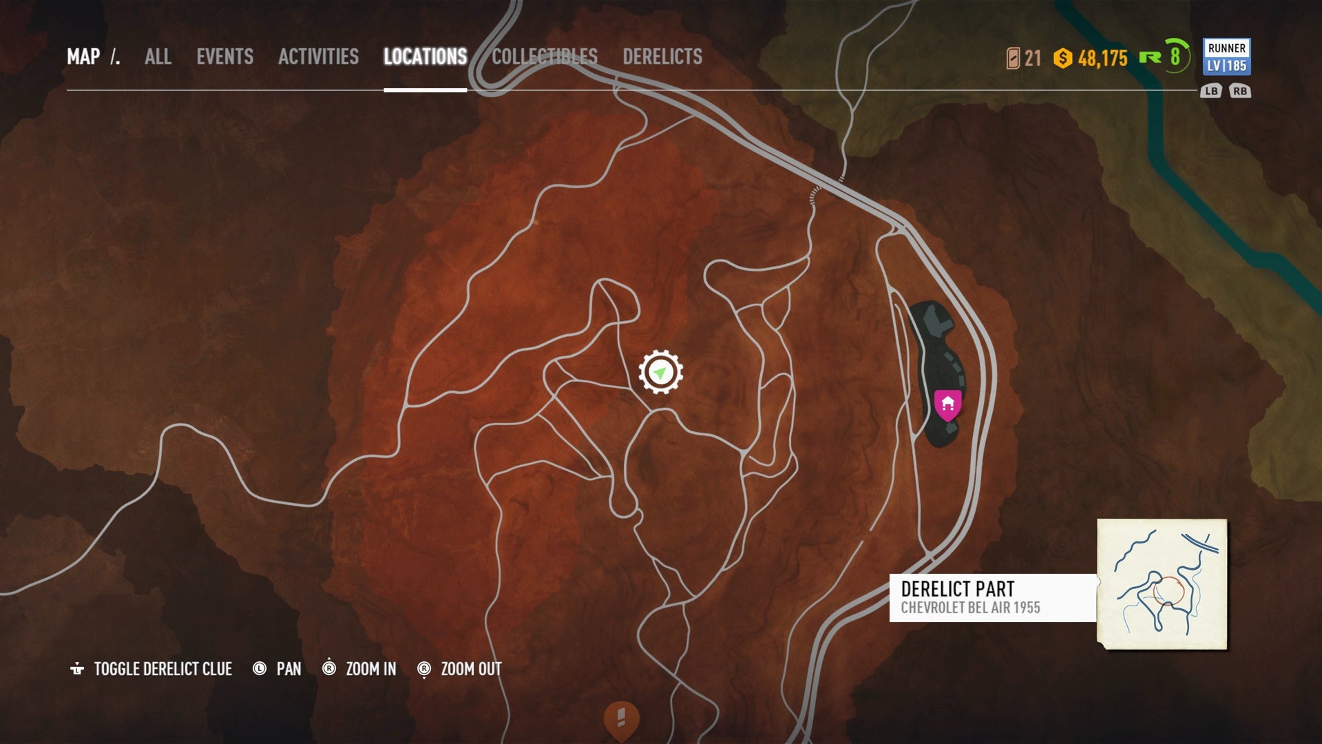 Need for Speed Payback Chevrolet Bel Air 1955 Derelict Car Parts ...