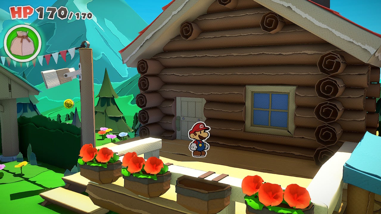 Paper Mario The Origami King: How to Get Into the Log Cabin in ...