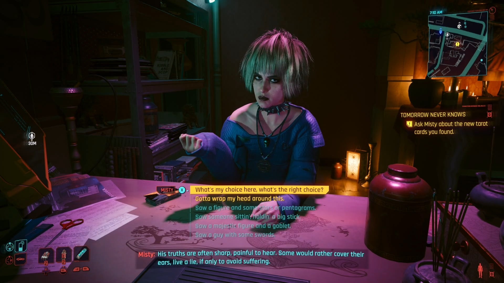Cyberpunk 2077 Phantom Liberty Tarot Card locations for Tomorrow Never ...
