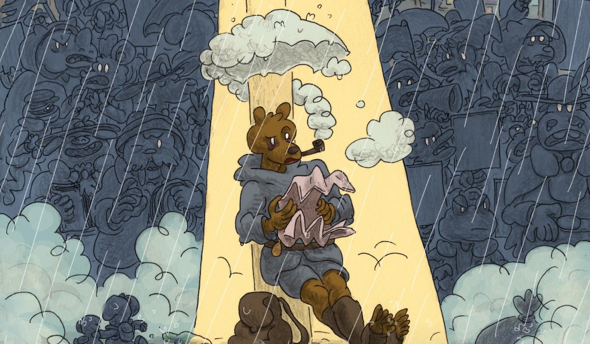 A stoned wizard bear is leading the fight against capitalist criminals ...