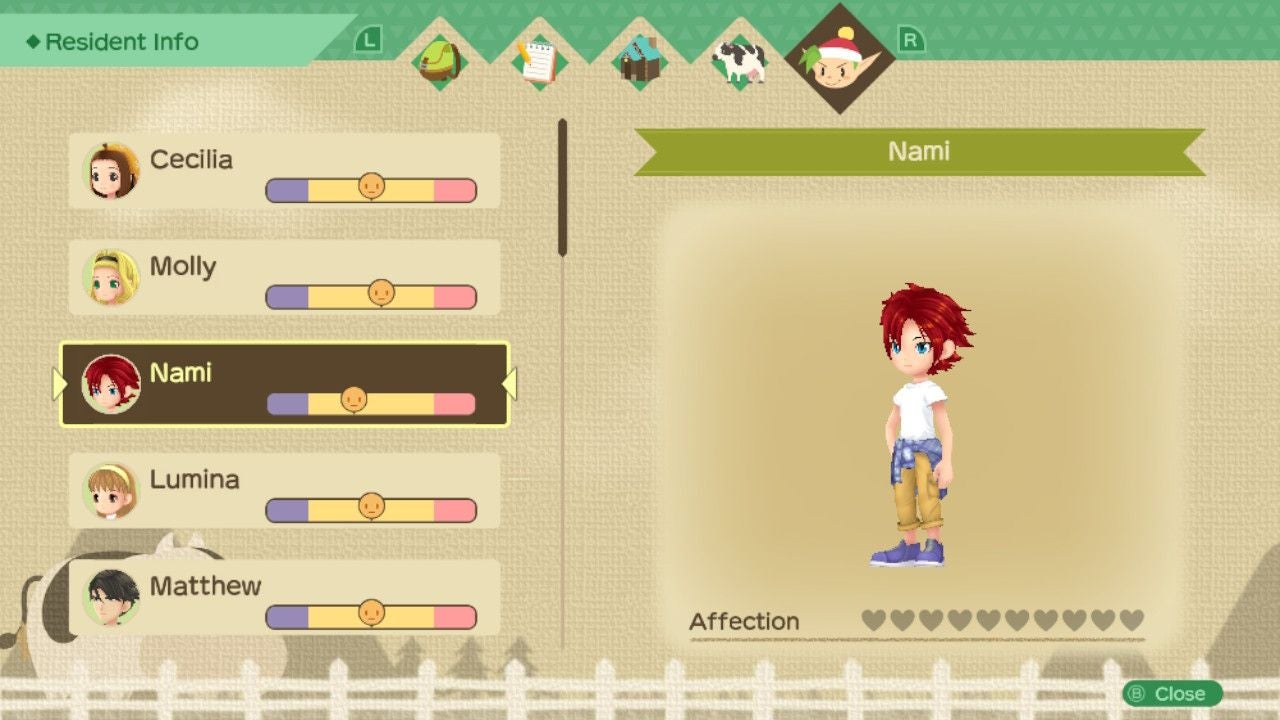 Story of Seasons A Wonderful Life Nami Heart Events | Eurogamer.net