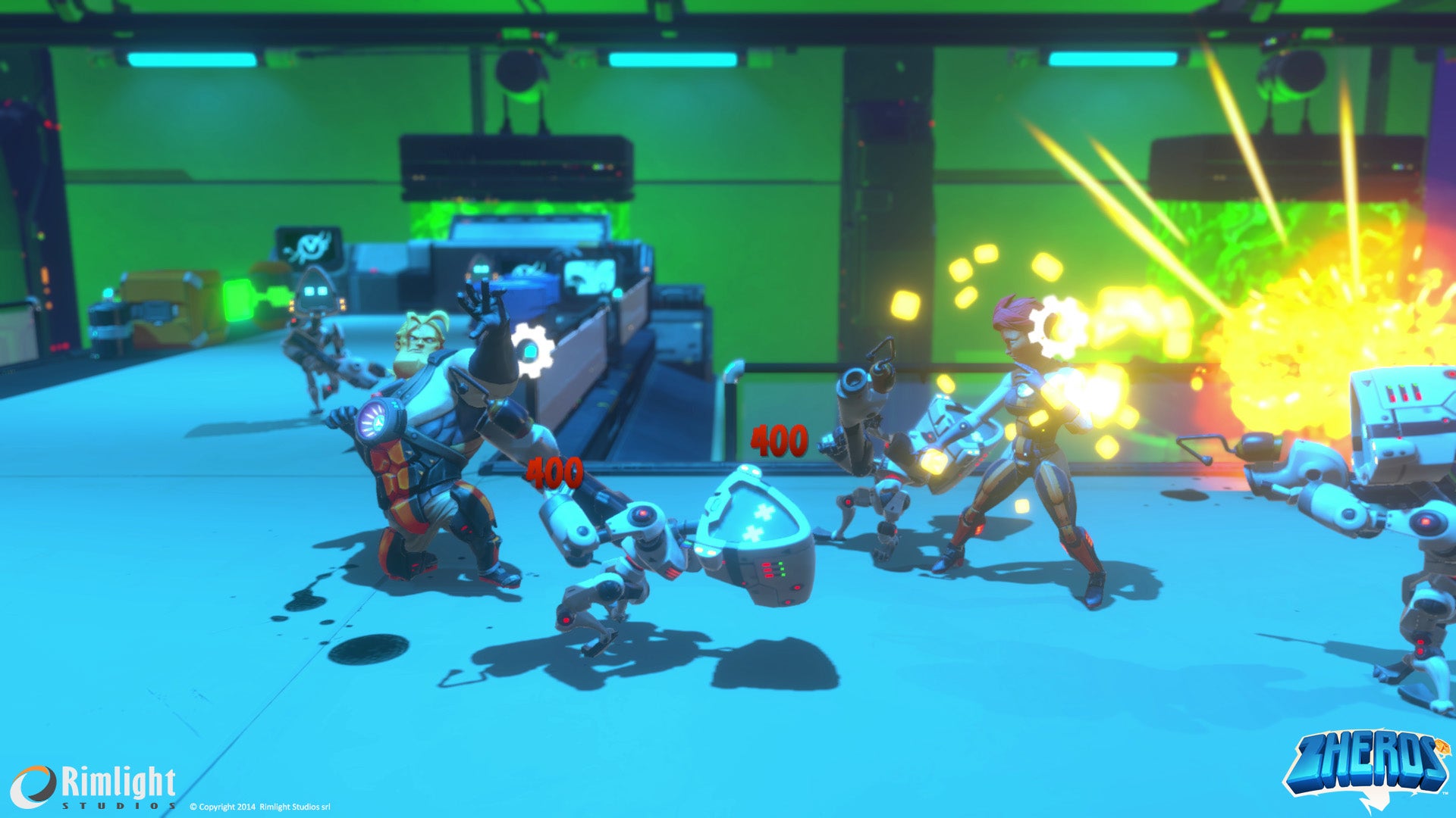 Side Scrolling Xbox Robot