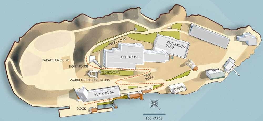 Alcatraz Escape Map