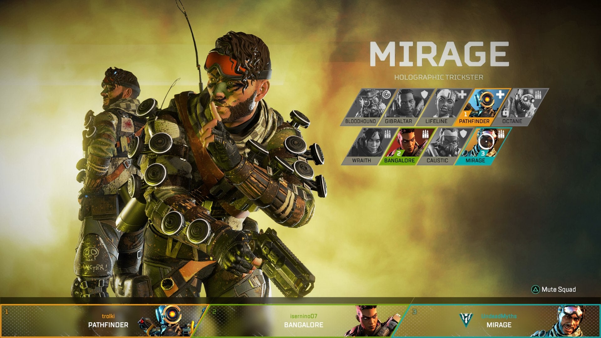 Apex Legends Mirage - Lore, Tips, Abilities, Ultimate, Legendary Skins ...