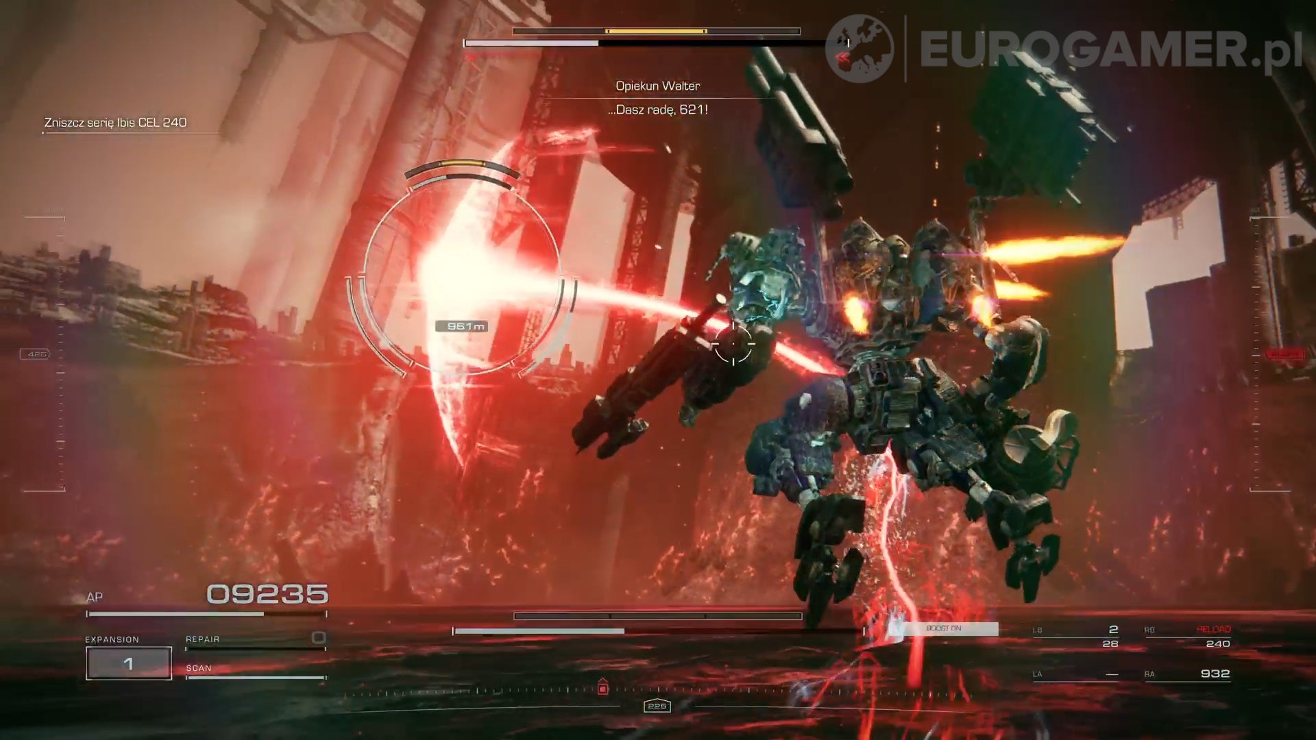 Armored Core 6 - boss: IB-01 CEL 240 | Eurogamer.pl