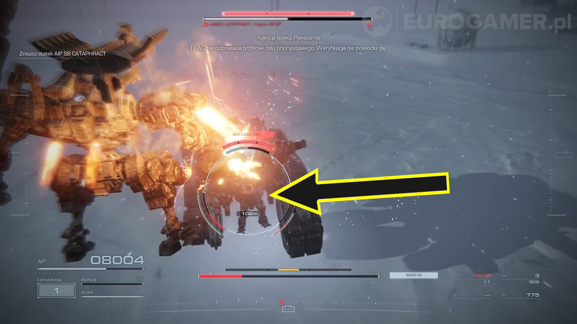 Armored Core 6 - boss: AAS02 Cataphract | Eurogamer.pl