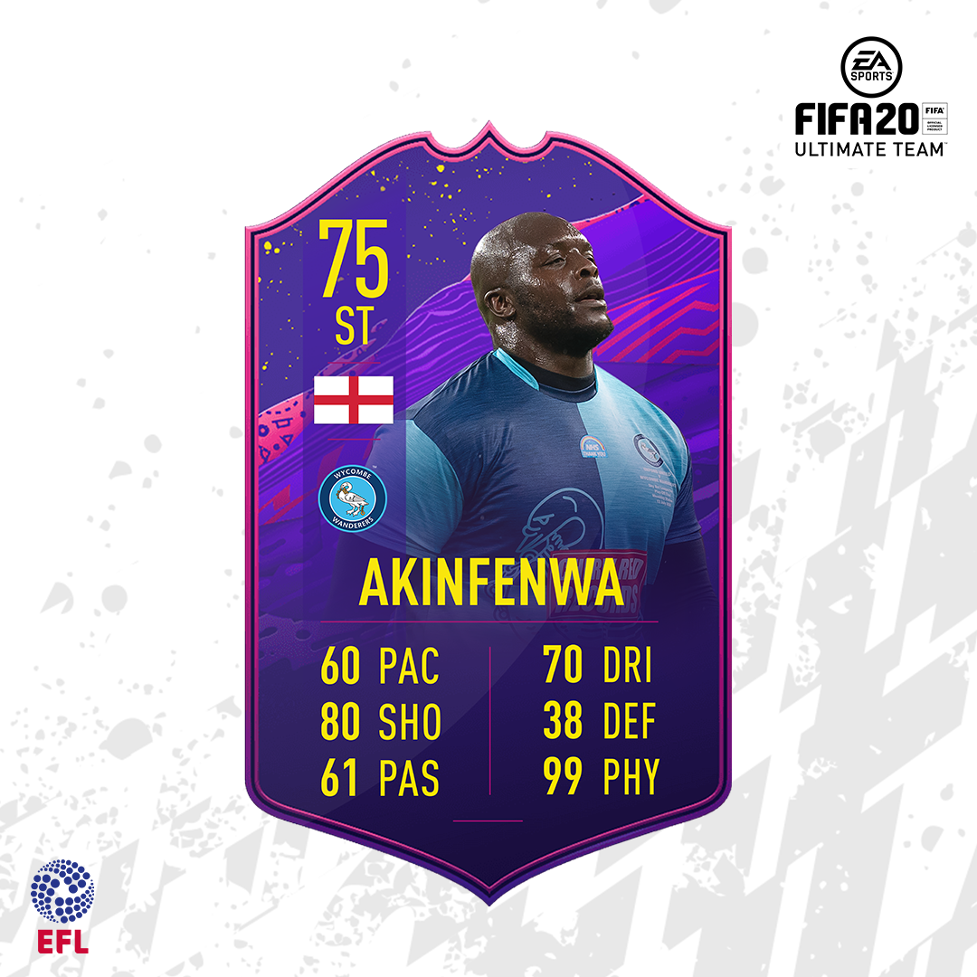 Wycombe Wanderers legend Adebayo Akinfenwa gets FIFA 20 Ultimate Team ...