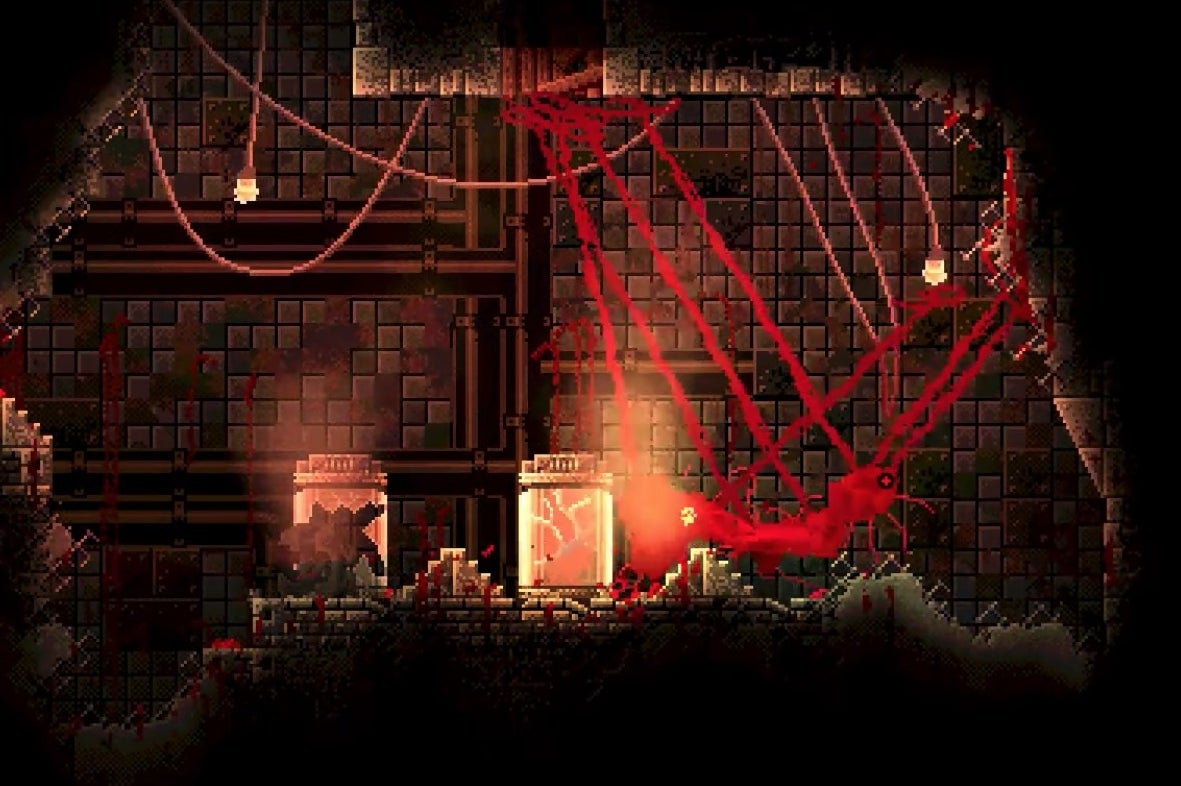 Be the oozing flesh-monster (and eviscerate humans) in "reversed-horror ...