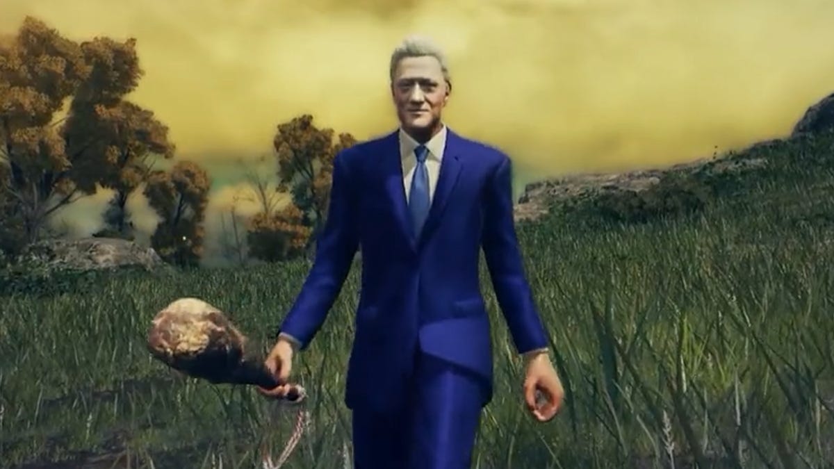 Bill Clinton w Elden Ring. Fani nawiązują do incydentu z The Game ... Bill Clinton w Elden Ring. Fani nawiązują do incydentu z The Game ...