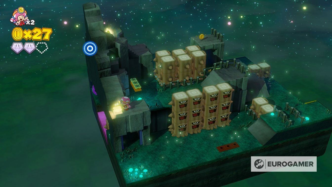 Captain Toad Gold Mushroom locations, 1-Up Mushrooms and all Treasure ...