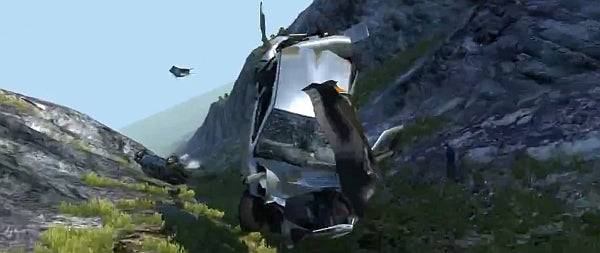 Physics! Watch Some Cars Tumble Down A Mountain | Rock Paper Shotgun