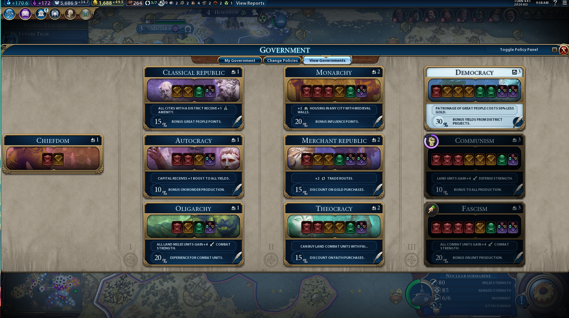 Civilization 6: Lista de Gobiernos y Políticas - todos los requisitos ...