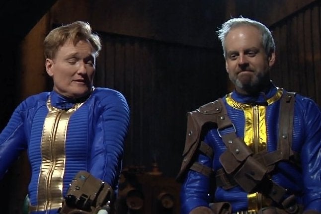 Conan O'Brien experimenta Fallout 4 | Eurogamer.pt