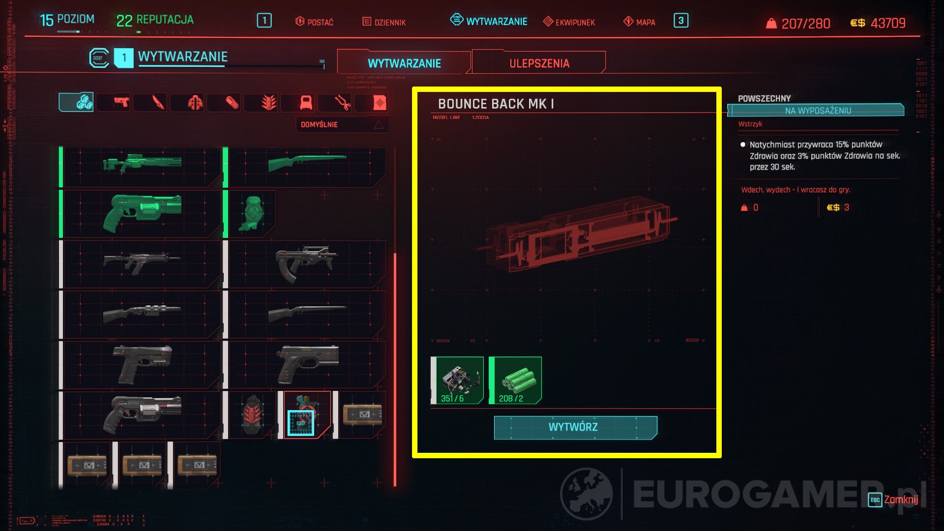 Cyberpunk 2077 - leczenie, apteczki | Eurogamer.pl