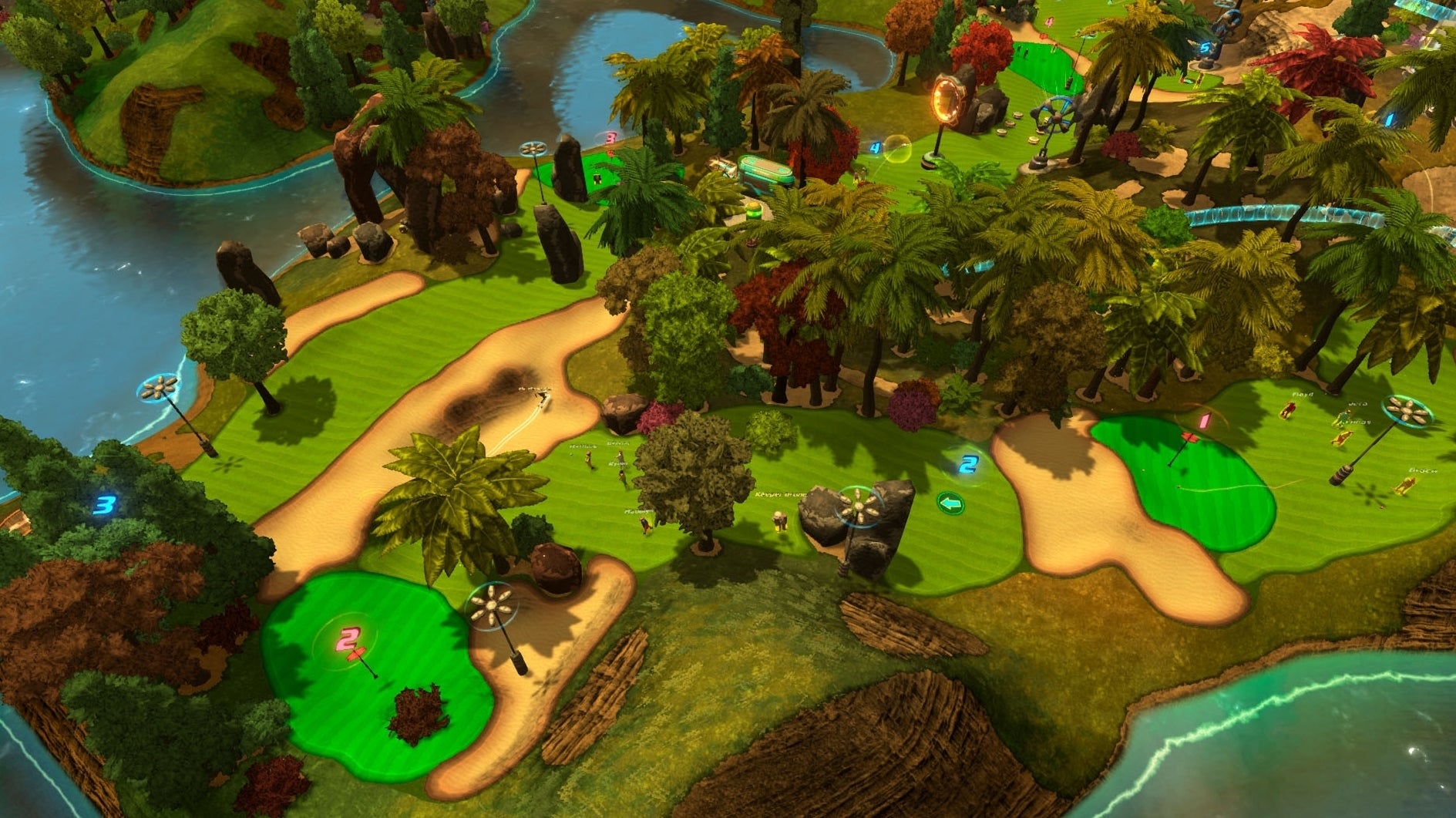 Daft sci-fi golf resort management sim GolfTopia enters Steam early ...