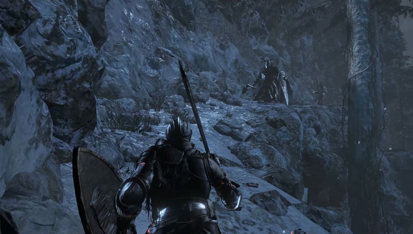Dark Souls 3: Ashes of Ariandel - Snowy Mountain Pass bonfire and ...