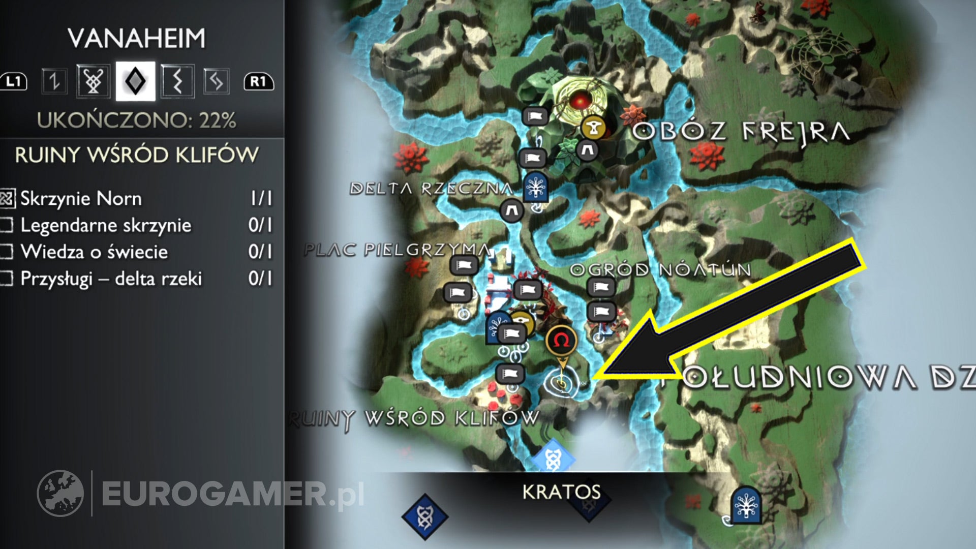 God of War Ragnarok - Delta Rzeczna, Vanaheim: znajdźki i sekrety ...
