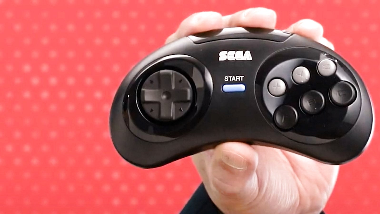 Den Mega-Drive-Controller für die Nintendo Switch mit 6 Buttons gibt's ...