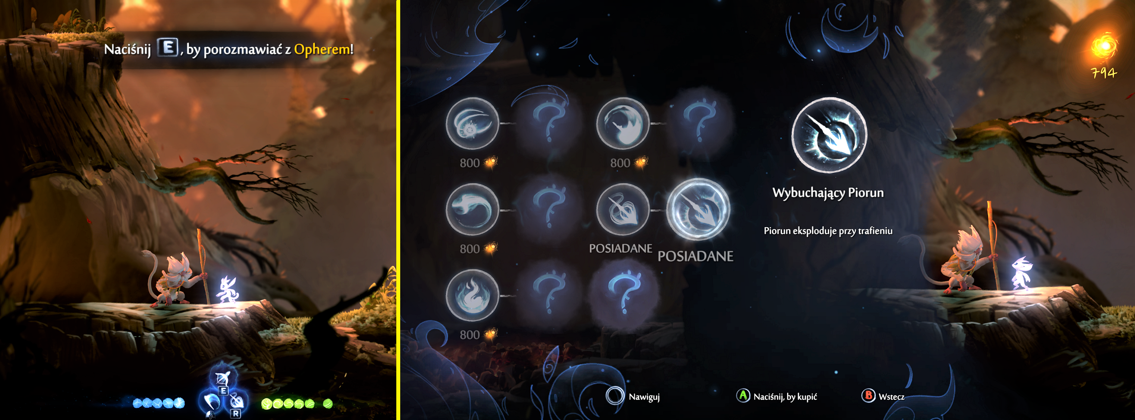 Ori and the Will of the Wisps - umiejętności, Opher | Eurogamer.pl