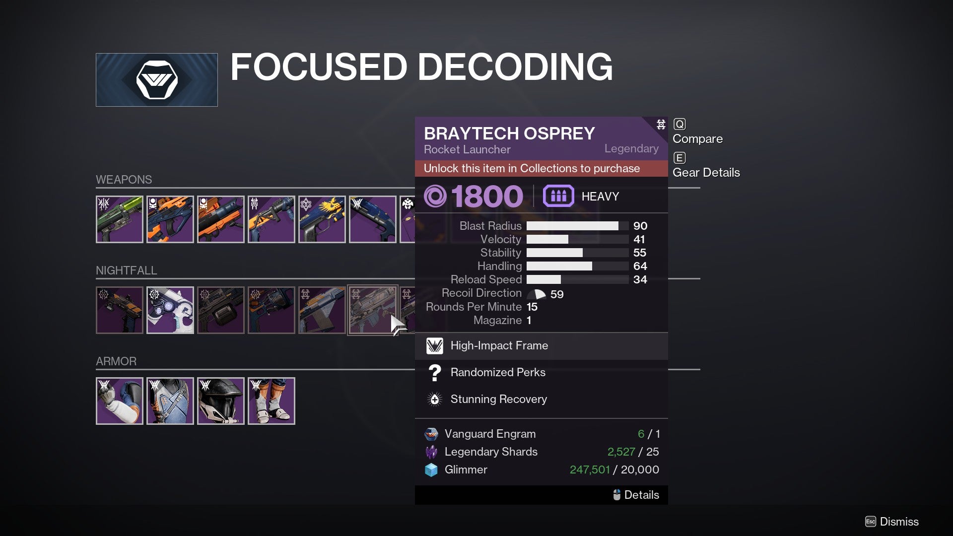 Destiny 2 BrayTech Osprey god roll and drop location | Eurogamer.net