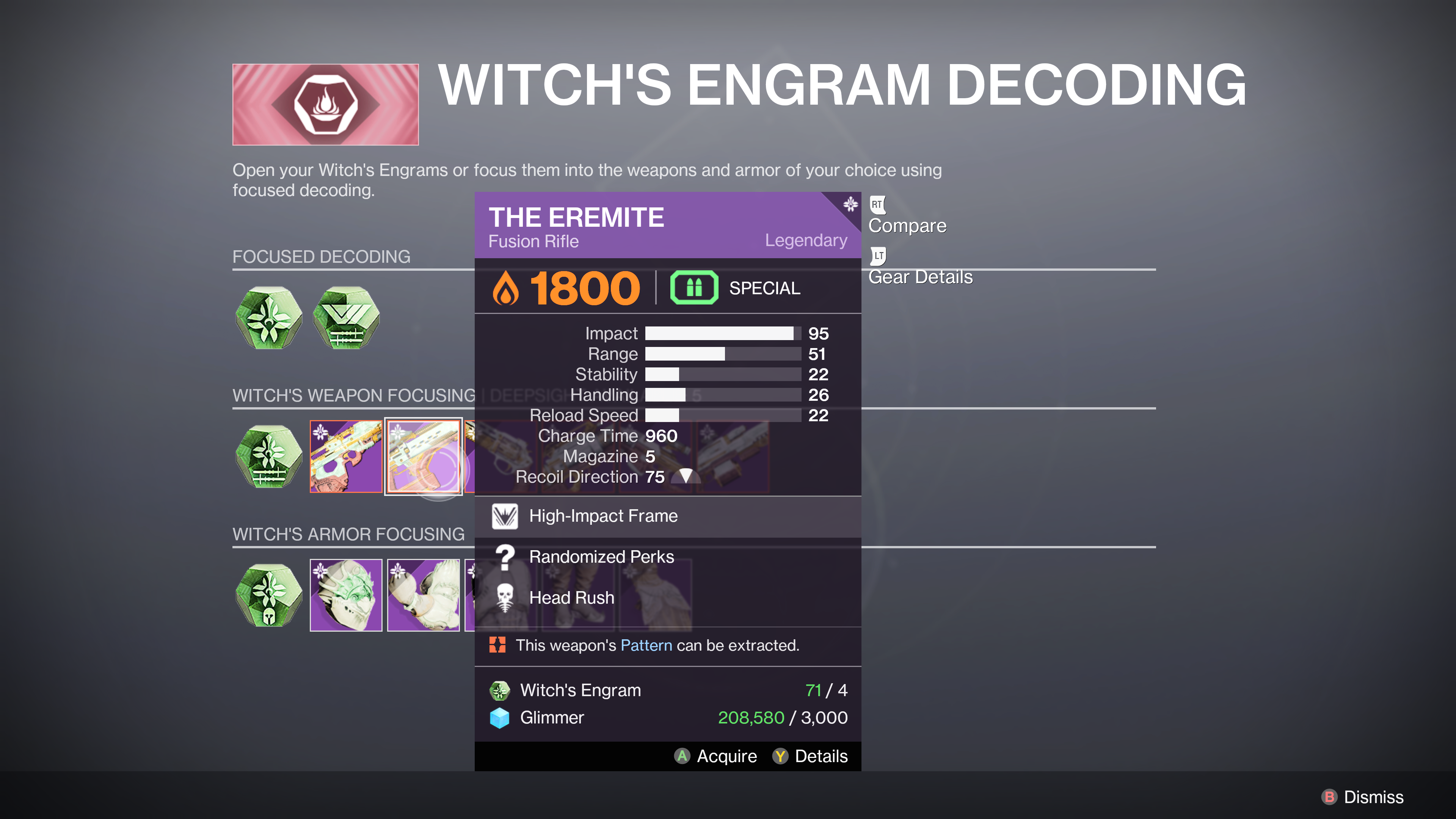 Destiny 2 The Eremite god roll and drop location | Eurogamer.net