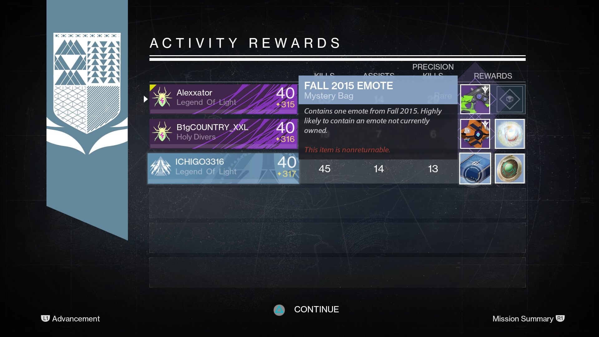Destiny emotes now drop after completing Nightfalls | VG247