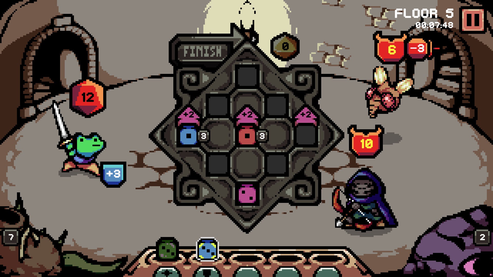Play as a frog knight surviving on dice rolls in this smart, compact ...