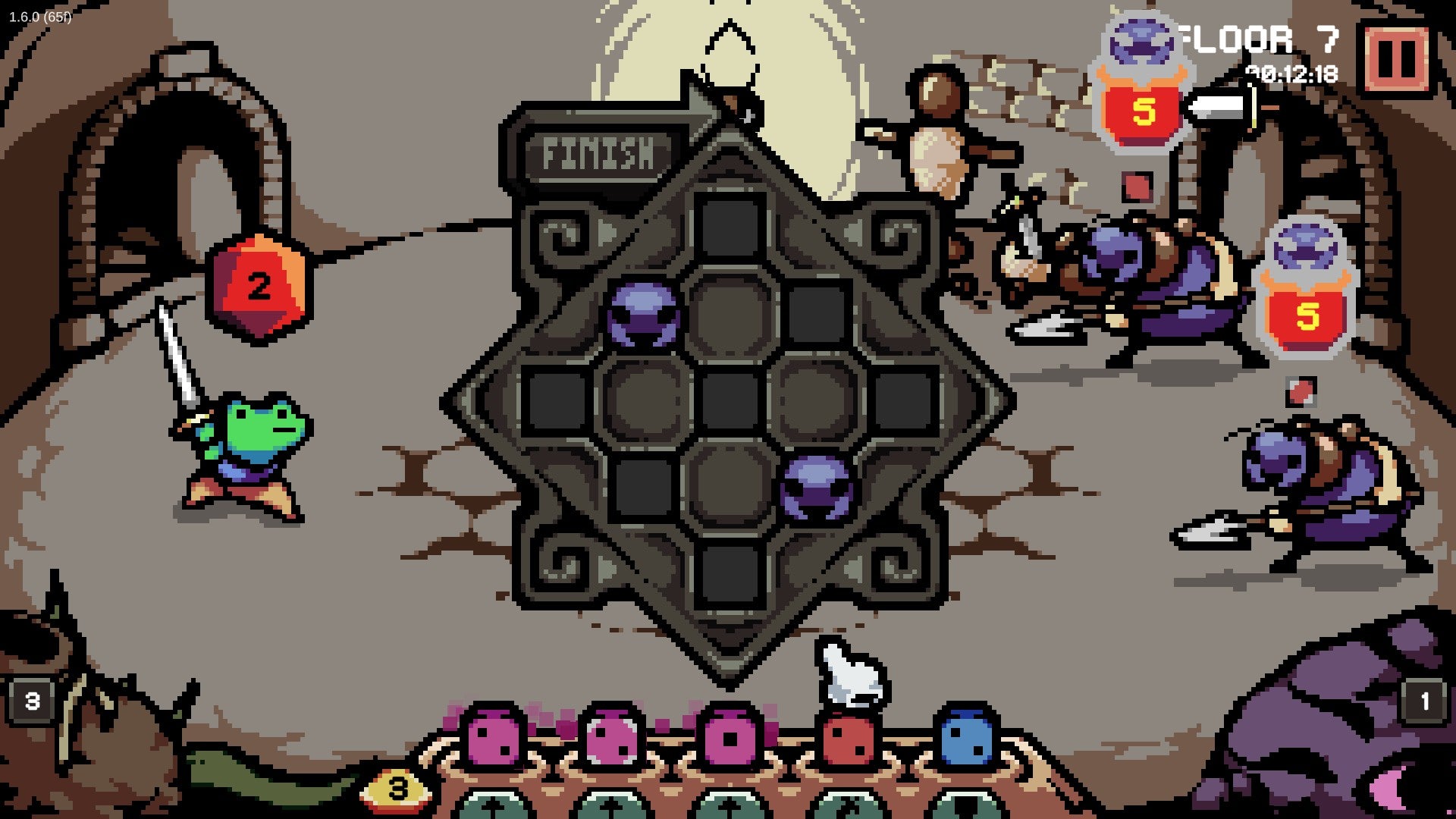 Play as a frog knight surviving on dice rolls in this smart, compact ...