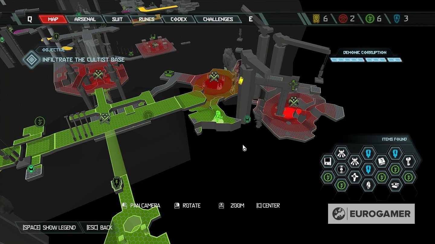 Doom Eternal - Cultist Base collectable locations | Eurogamer.net