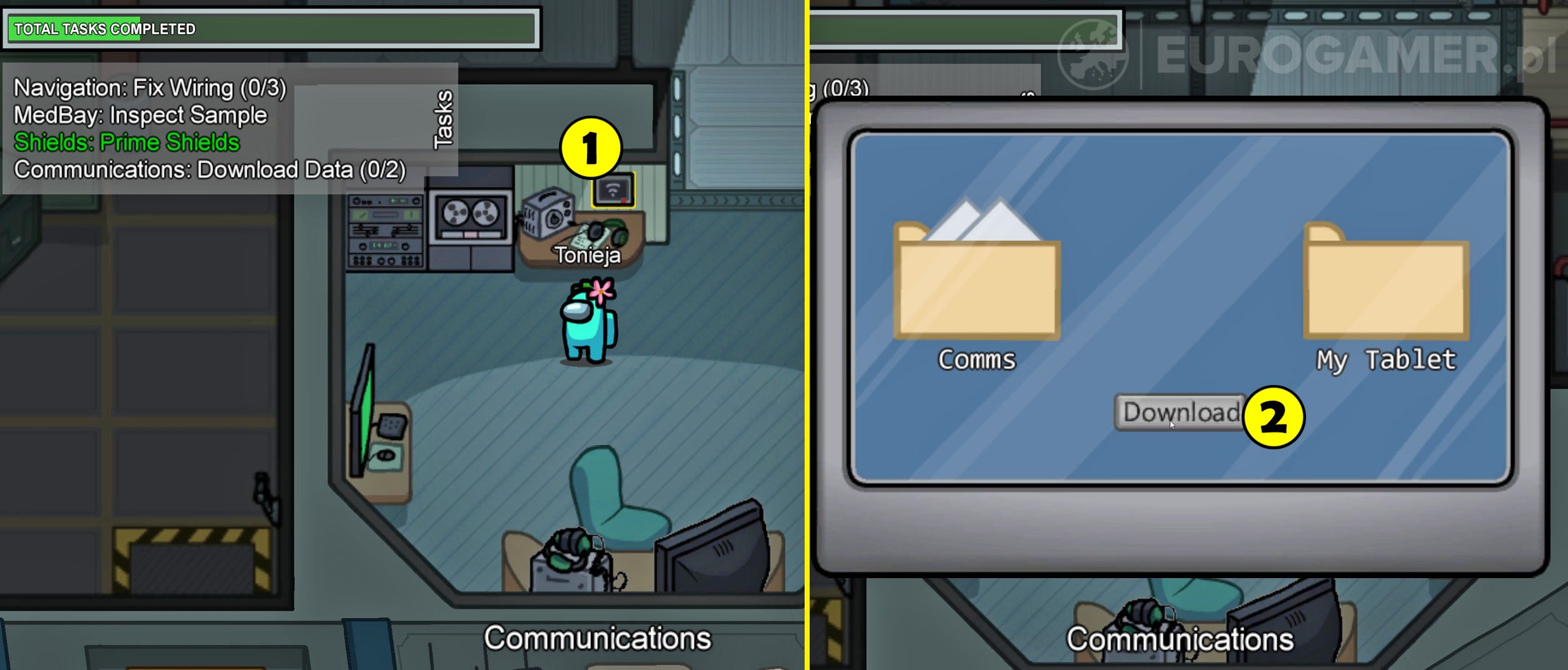 Among Us - zadanie (task): download data | Eurogamer.pl