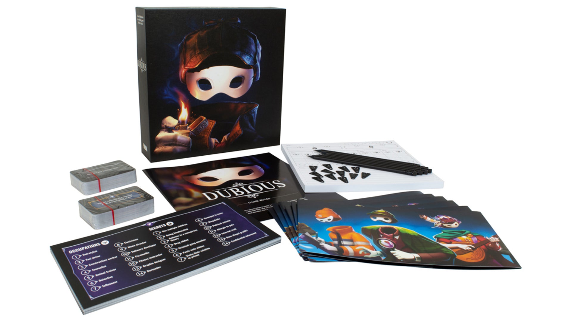 Dubious is a new social deduction game that mixes Guess Who? with ...