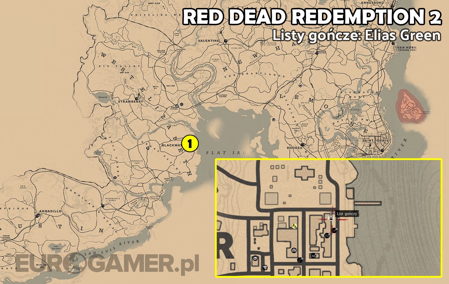 Red Dead Redemption 2 - listy gończe: Elias Green | Eurogamer.pl
