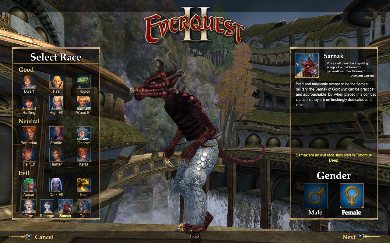 Everquest 2 Races