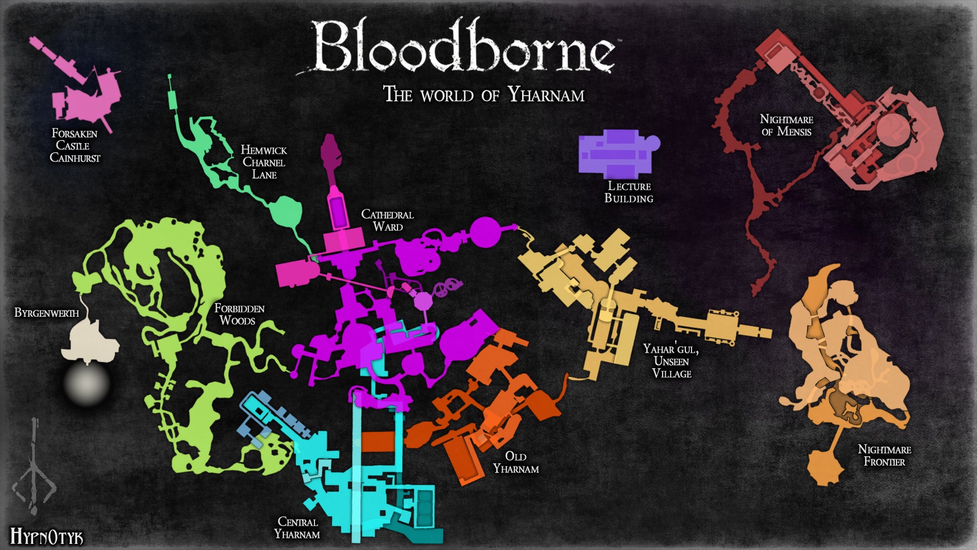 Vejam o mapa completo de Bloodborne | Eurogamer.pt