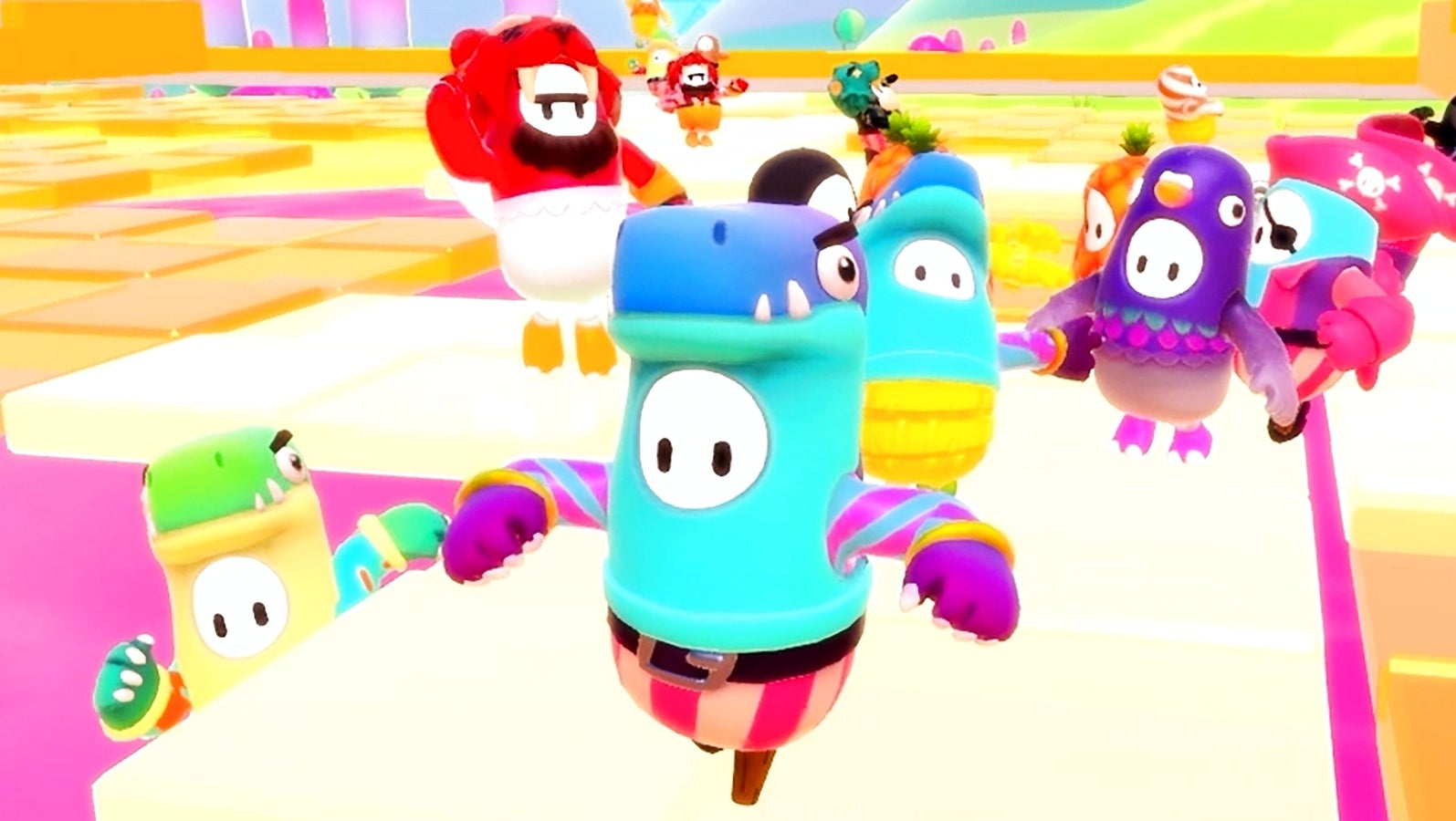 Fall Guys bekommt anscheinend Skins zu Portal und My Friend Pedro ...