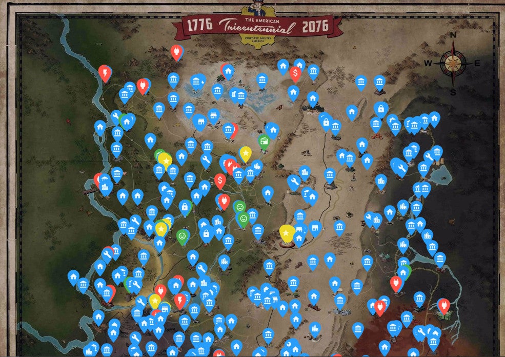 Fallout 76 z interaktywną mapą od fana | Eurogamer.pl