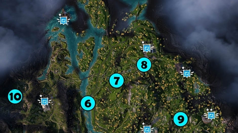 Far Cry New Dawn - mapa: skarby | Eurogamer.pl