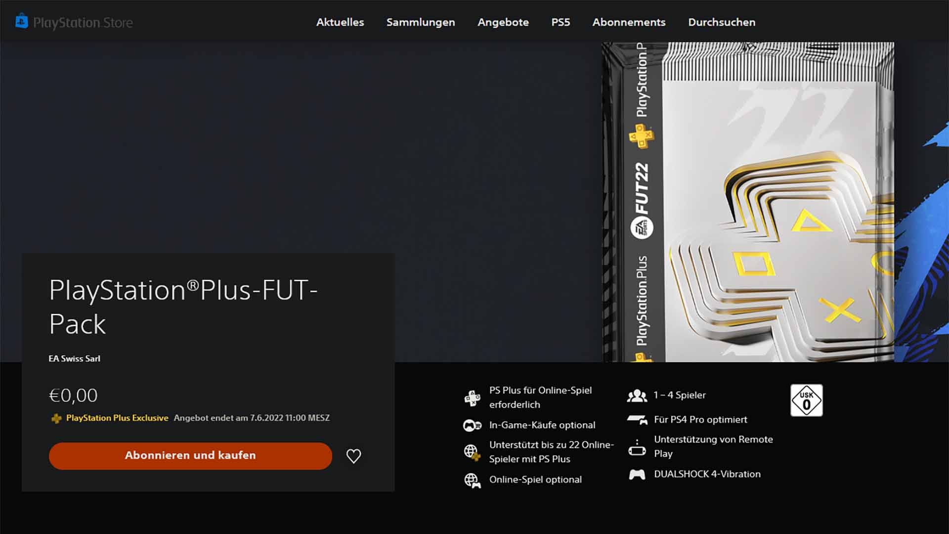 FIFA 22: PS Plus Pack jetzt verfügbar – so bekommt ihr es | Eurogamer.de