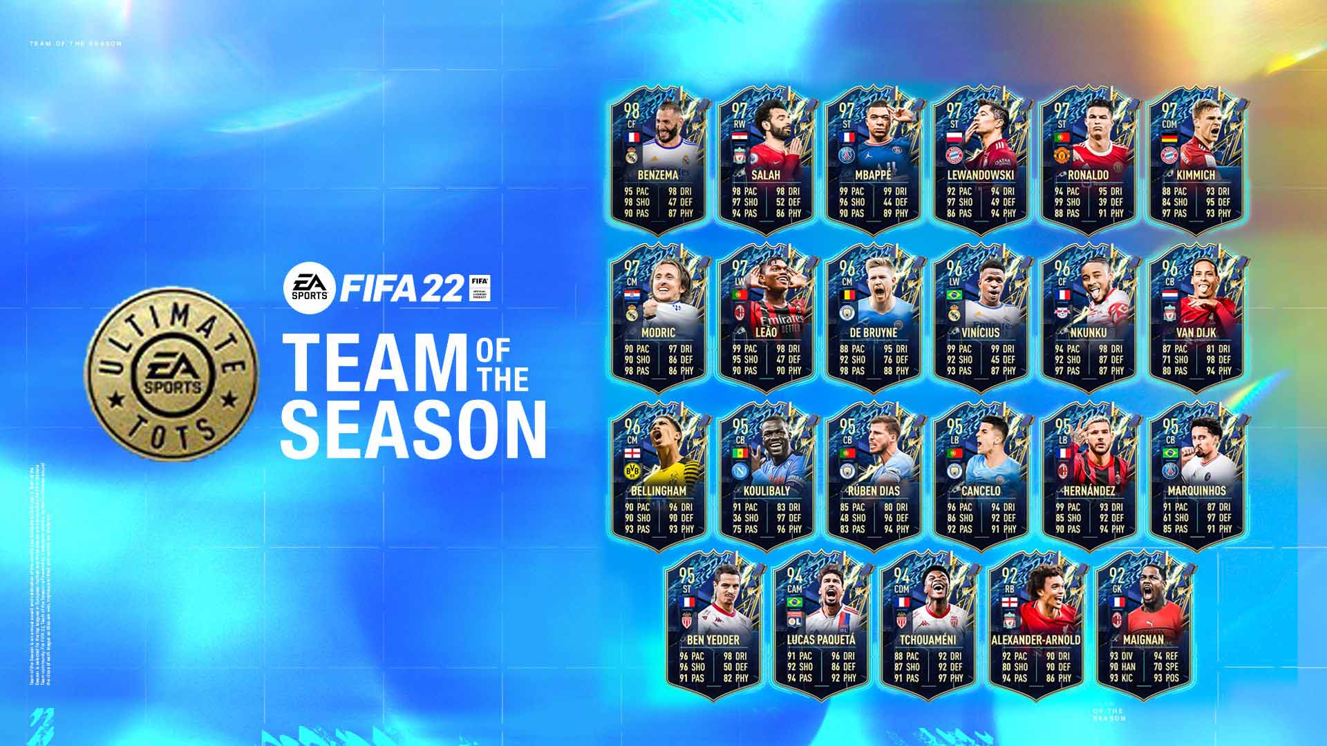 FIFA 22 Ultimate TOTS – Diese Spieler sind das Best of TOTS 2022 ...