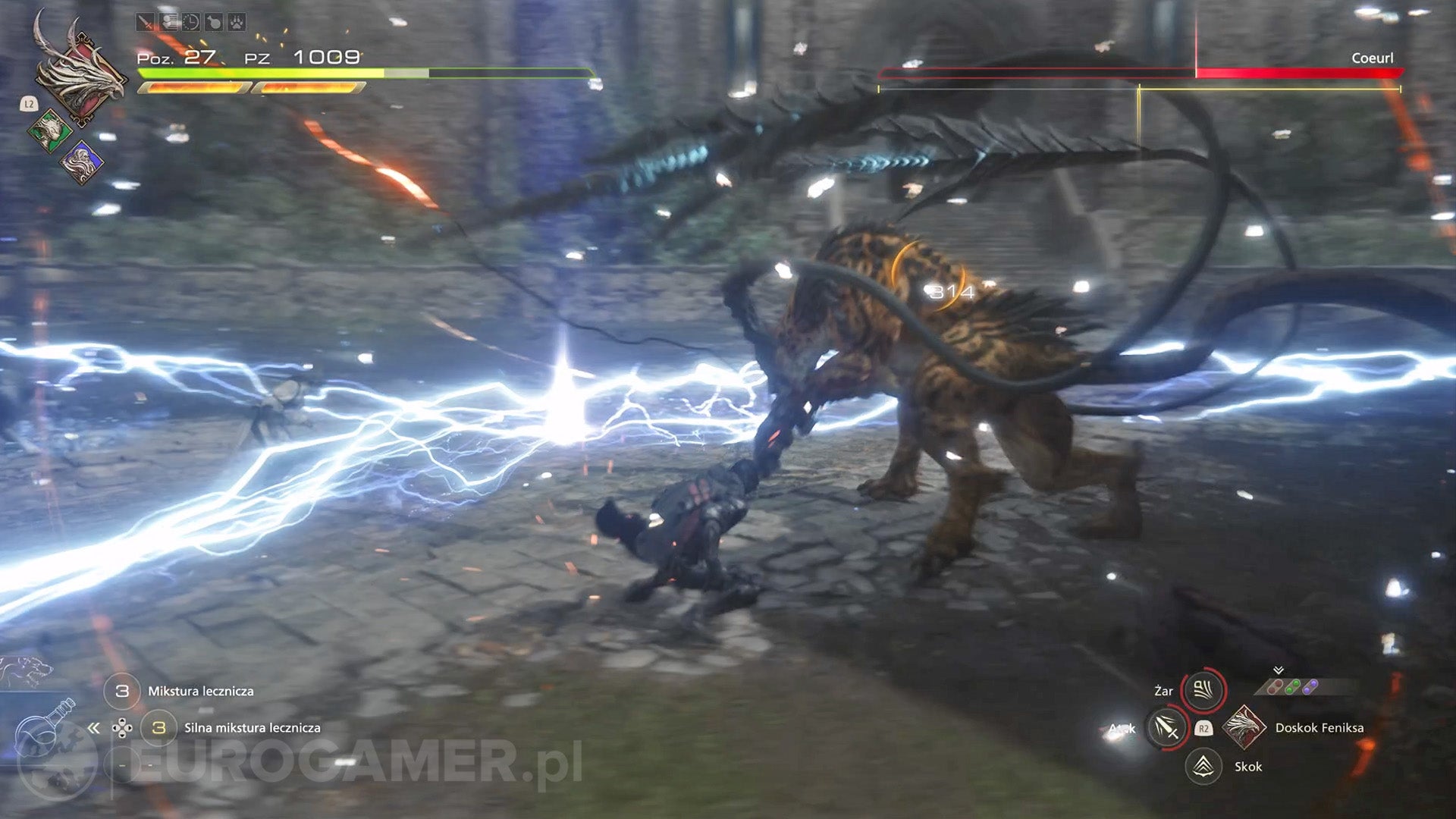 Final Fantasy 16 - Coeurl, walka z bossem | Eurogamer.pl