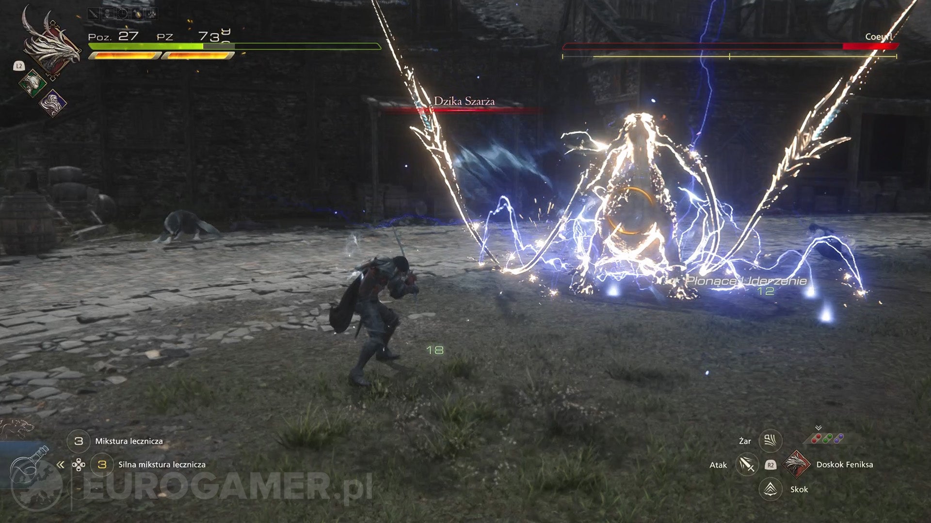 Final Fantasy 16 - Coeurl, walka z bossem | Eurogamer.pl