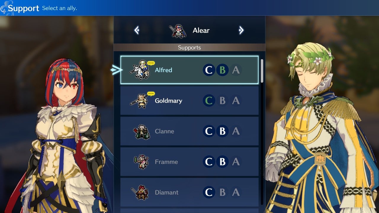 Fire Emblem Engage Supports, including romance options and how to ...