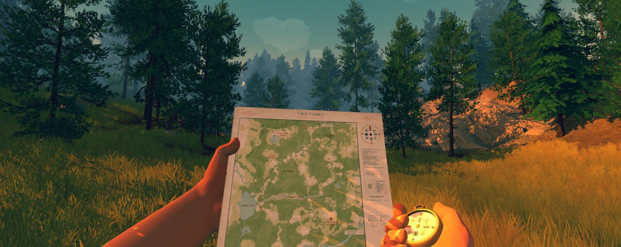 Firewatch dev releases printable maps for co-op navigation | Eurogamer.net