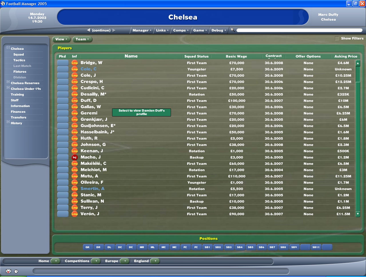 Football Manager 2005 | Eurogamer.net