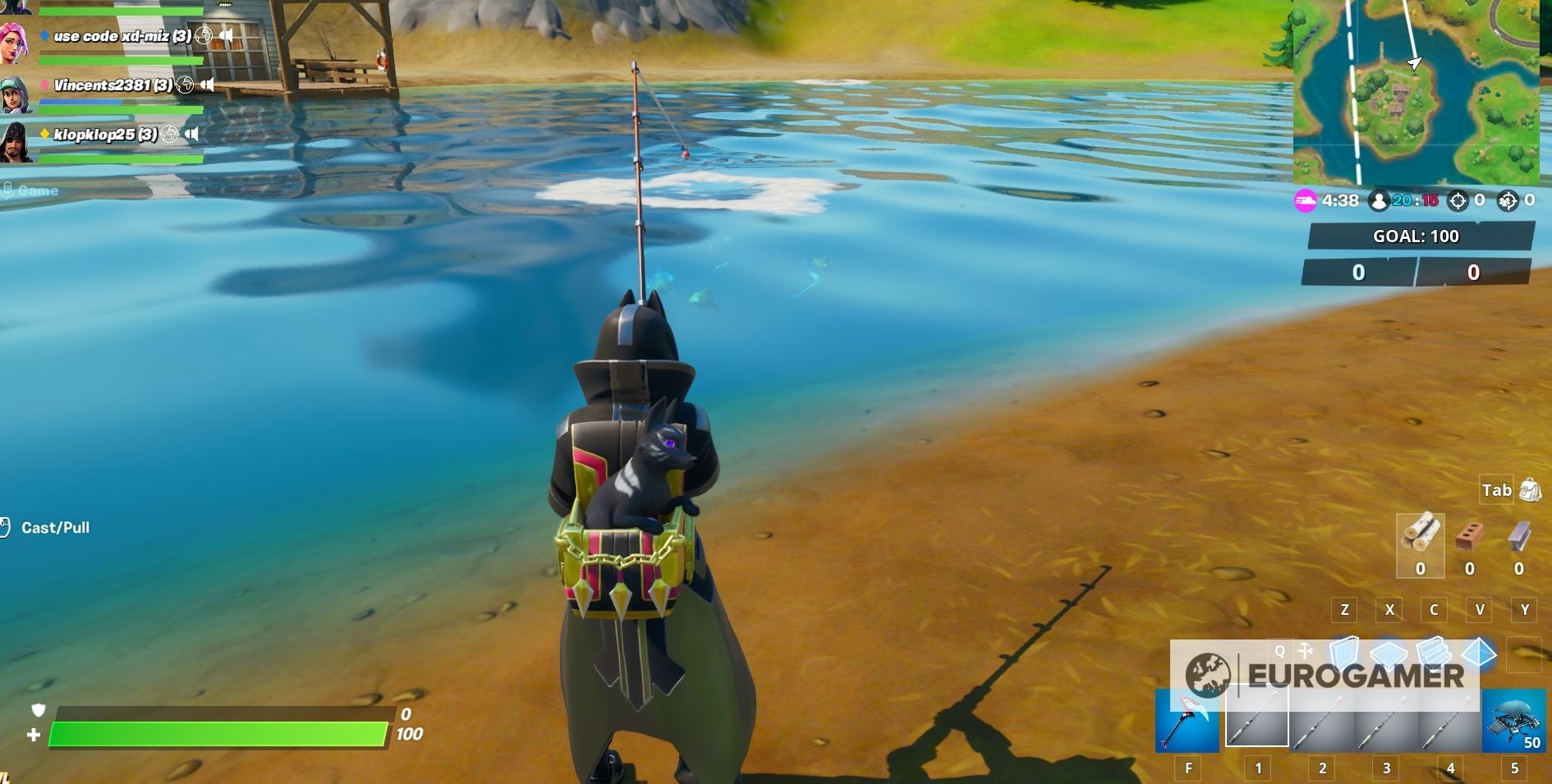 Fortnite Fishing - how to catch a weapon and fishing locations ...