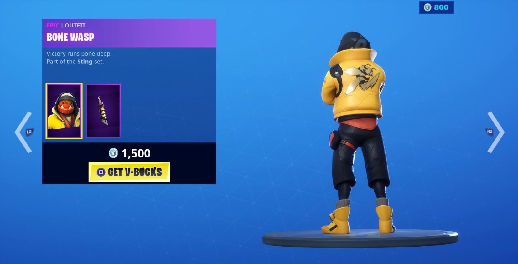 Macabre Bone Wasp skin buzzes onto the Fortnite Item shop alongside the ...