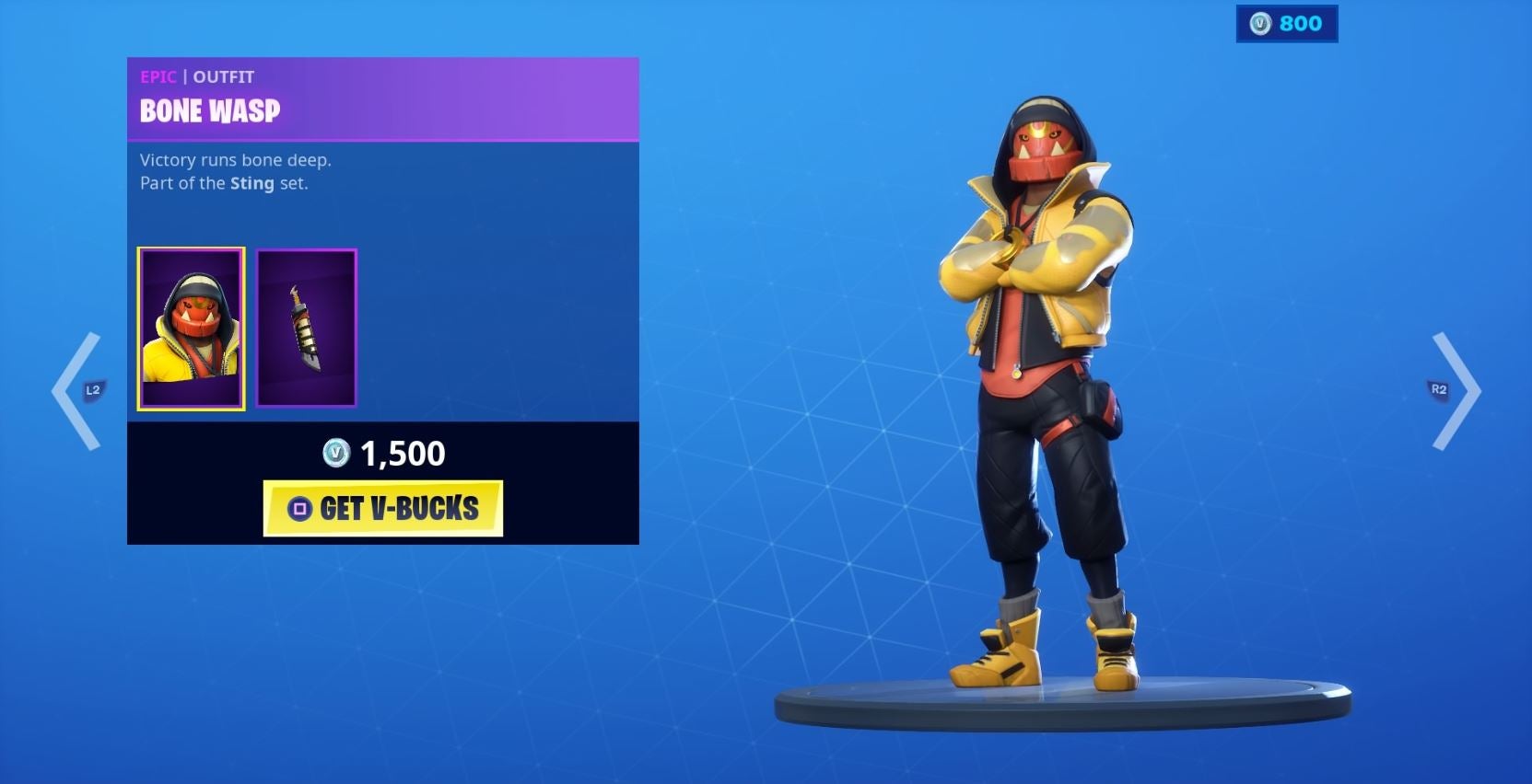 Macabre Bone Wasp skin buzzes onto the Fortnite Item shop alongside the ...