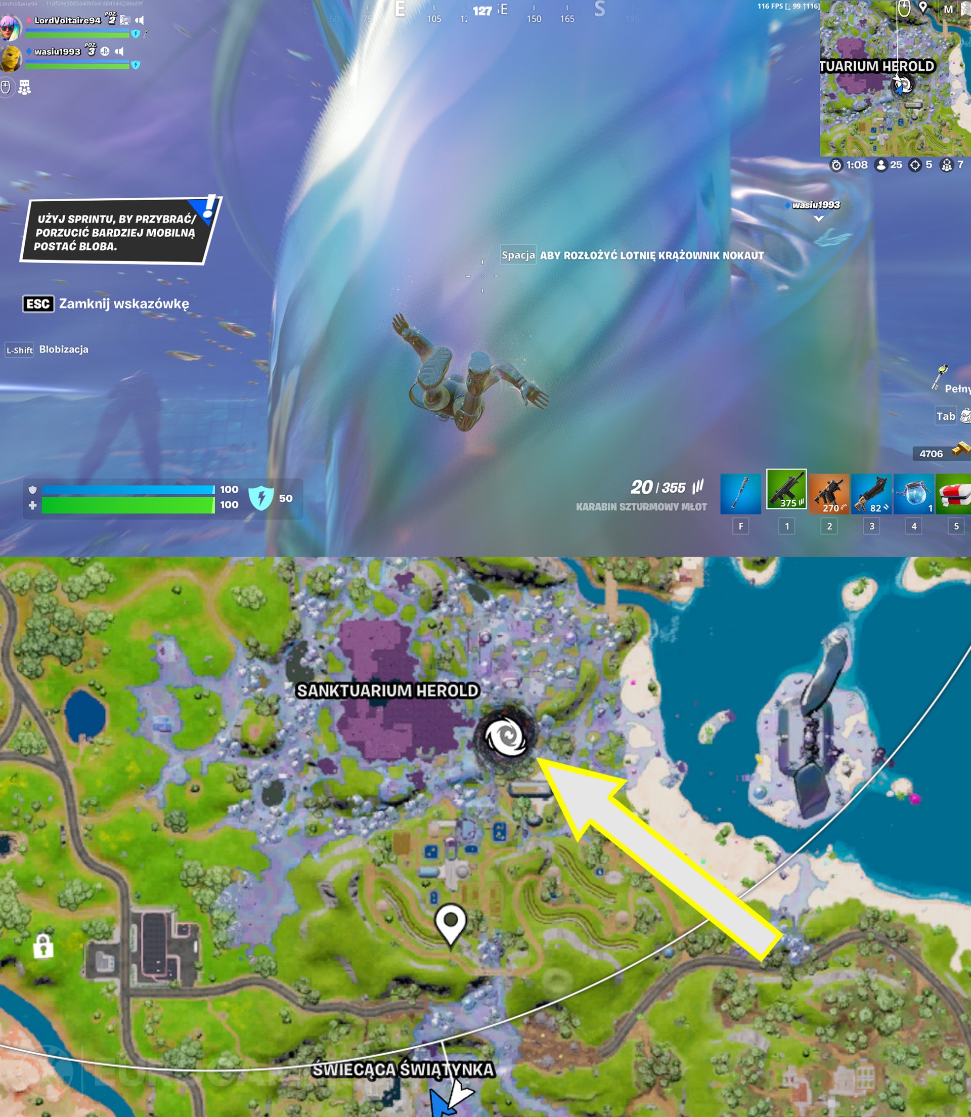 Fortnite - Chrom, Blob i przenikanie przez ściany | Eurogamer.pl