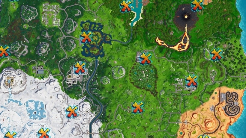 Fortnite - Mapa com a localização das Vans de Reinicialização ...