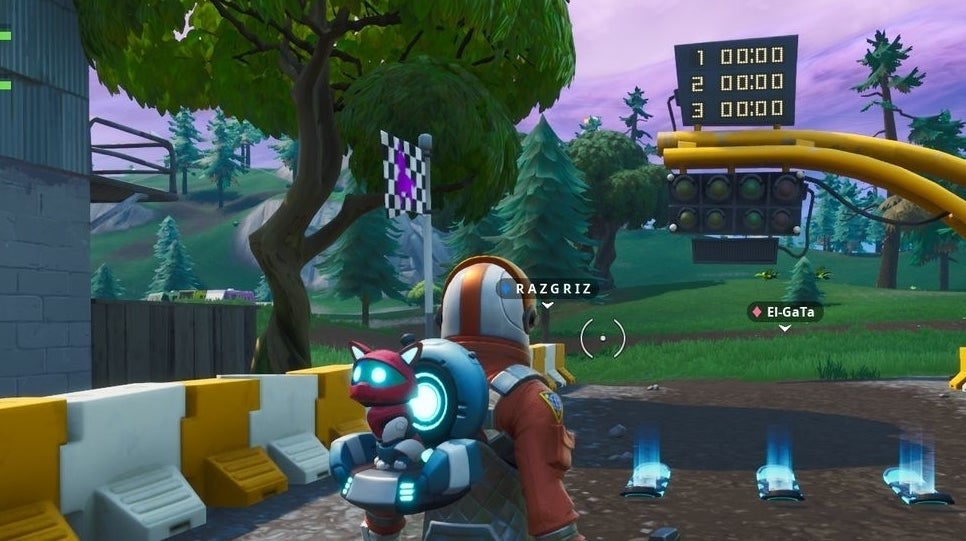 Fortnite Race Track locations: where to find a desert race track, snowy ...